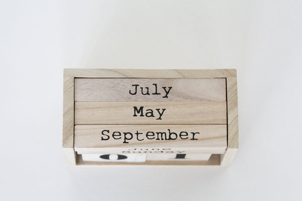 Wood Calendar Blocks - Stagg Design Shop
